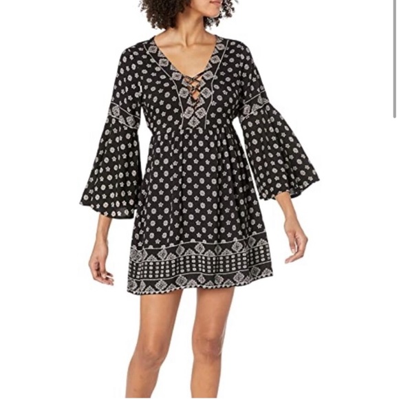 Angie | Dresses | Angie Boho Bell Sleeve Dress | Poshmark